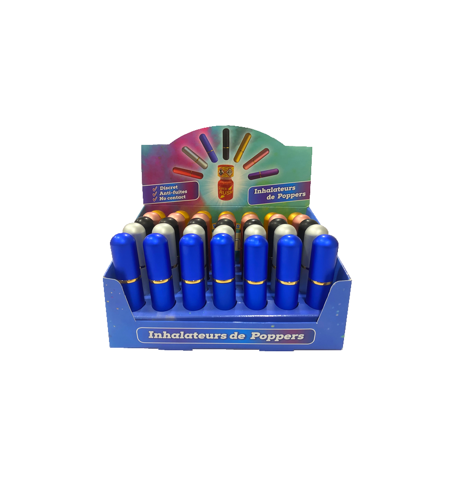 DISPLAY X 35 ALUMINUM POPPER INHALERS - Funline Laboratory