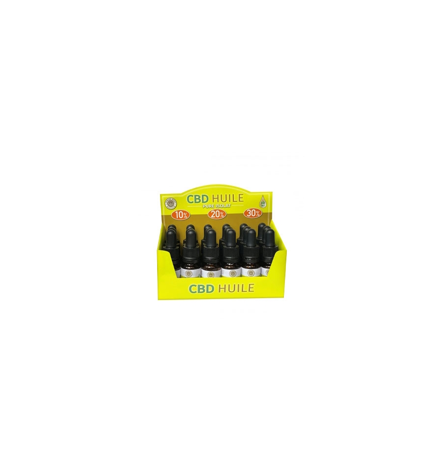 DISPLAY CBD OILS X 18 BOTTLES OF 10 ML - Funline Laboratory