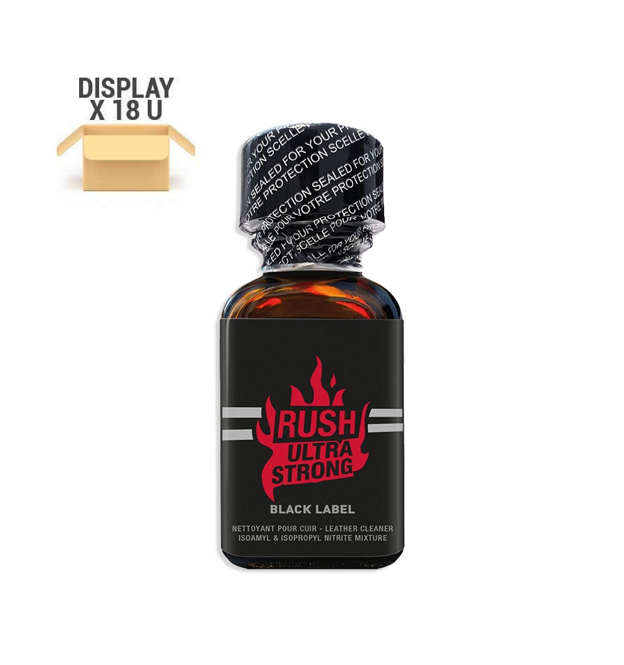 RUSH ULTRA STRONG BLACK LABEL 25 ML - POPPERS B2B