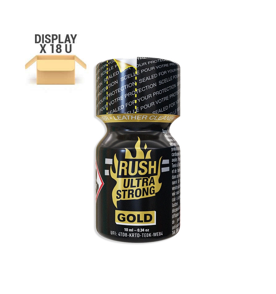 RUSH ULTRA STRONG GOLD 10ML - POPPERS B2B